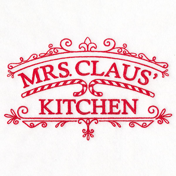 Mrs. Claus' Kitchen Market Sign