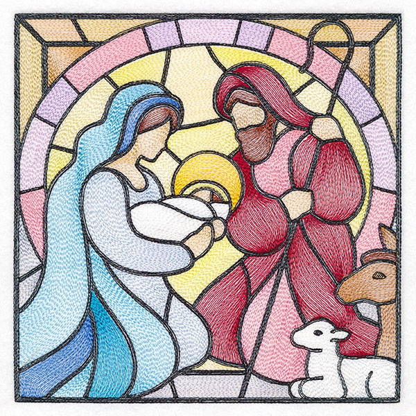 Stained Glass Nativity Scene Quilt Pattern Crafting With Kids: Tissue