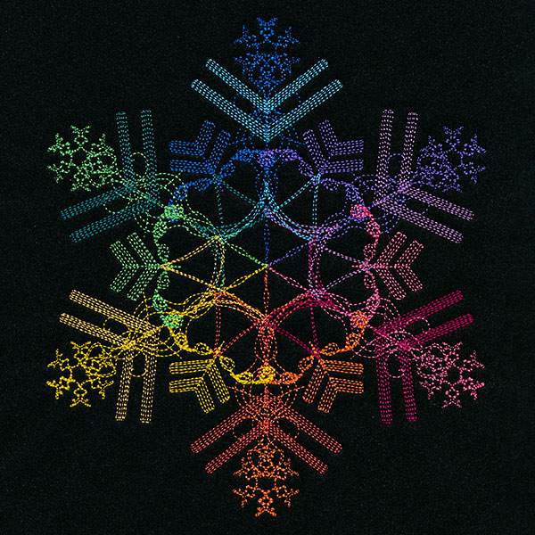 Spectrum of Color Snowflake