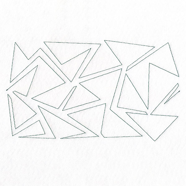 Modern Triangles Geometry (Edge-to-Edge Quilting)