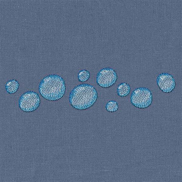 Water Droplets Border