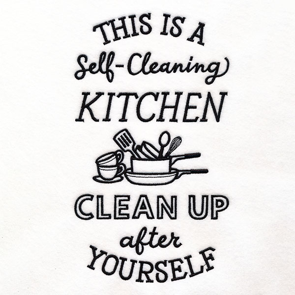 Self-Cleaning Kitchen, Clean Up After Yourself