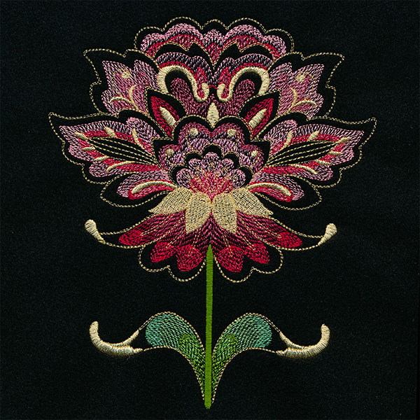 Jacobean Nouveau Flower