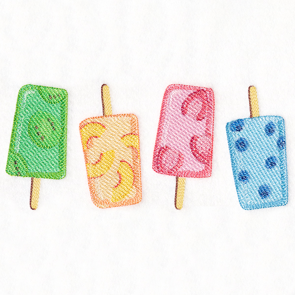 Summer Fruits Popsicle Border
