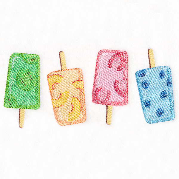 Summer Fruits Popsicle Border
