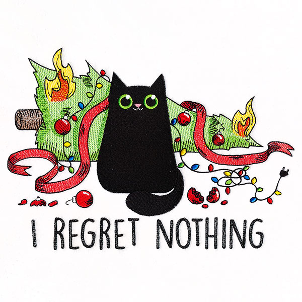 I Regret Nothing Cat