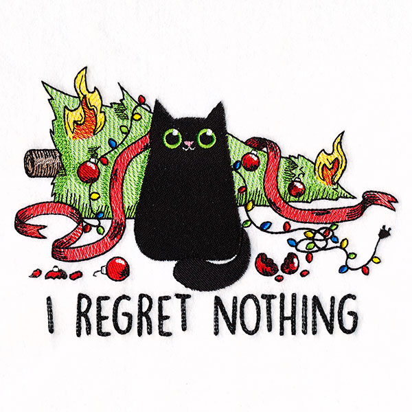 I Regret Nothing Cat