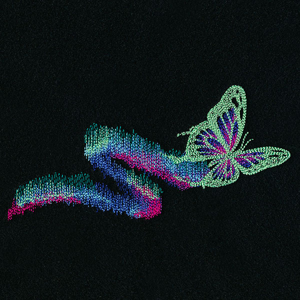 Aurora Borealis Butterfly Border