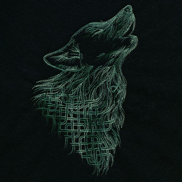 Knotwork Illusions Wolf