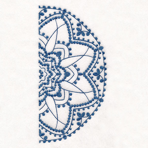 Textured Beauty Half Mandala