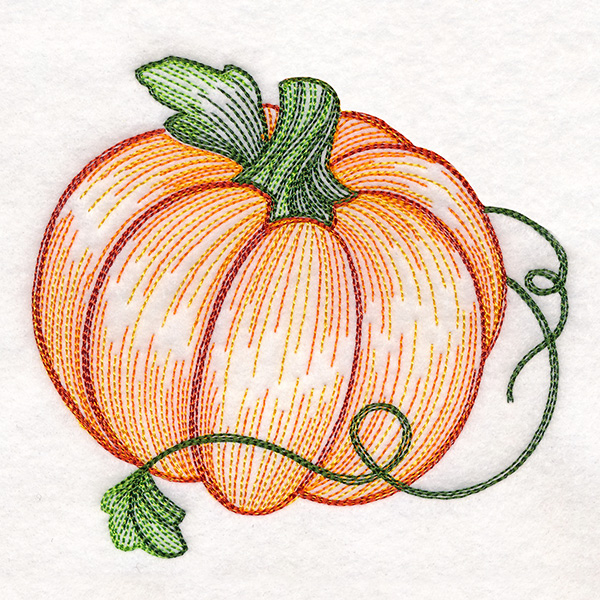 Tumbling Pumpkin Etching - Single