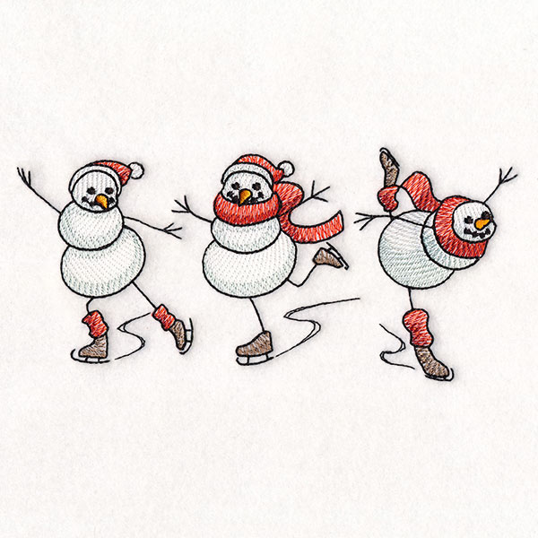 Christmas Magic Snowmen Skating