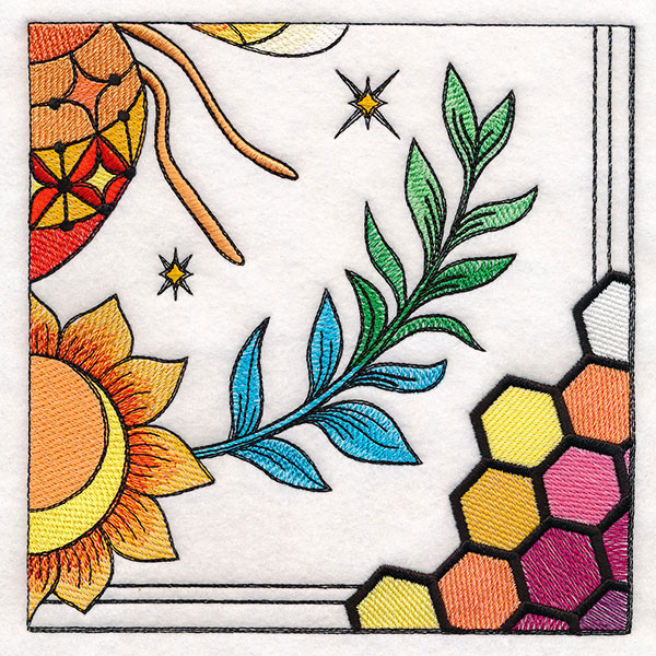 Celestial Queen Bee Wall Hanging - Bottom Right