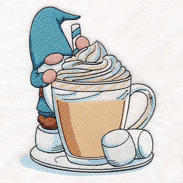 Sweet Winter Gnome with Hot Cocoa