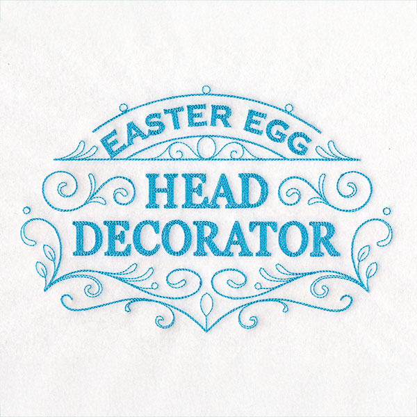 Easter Egg Head Decorator Sign