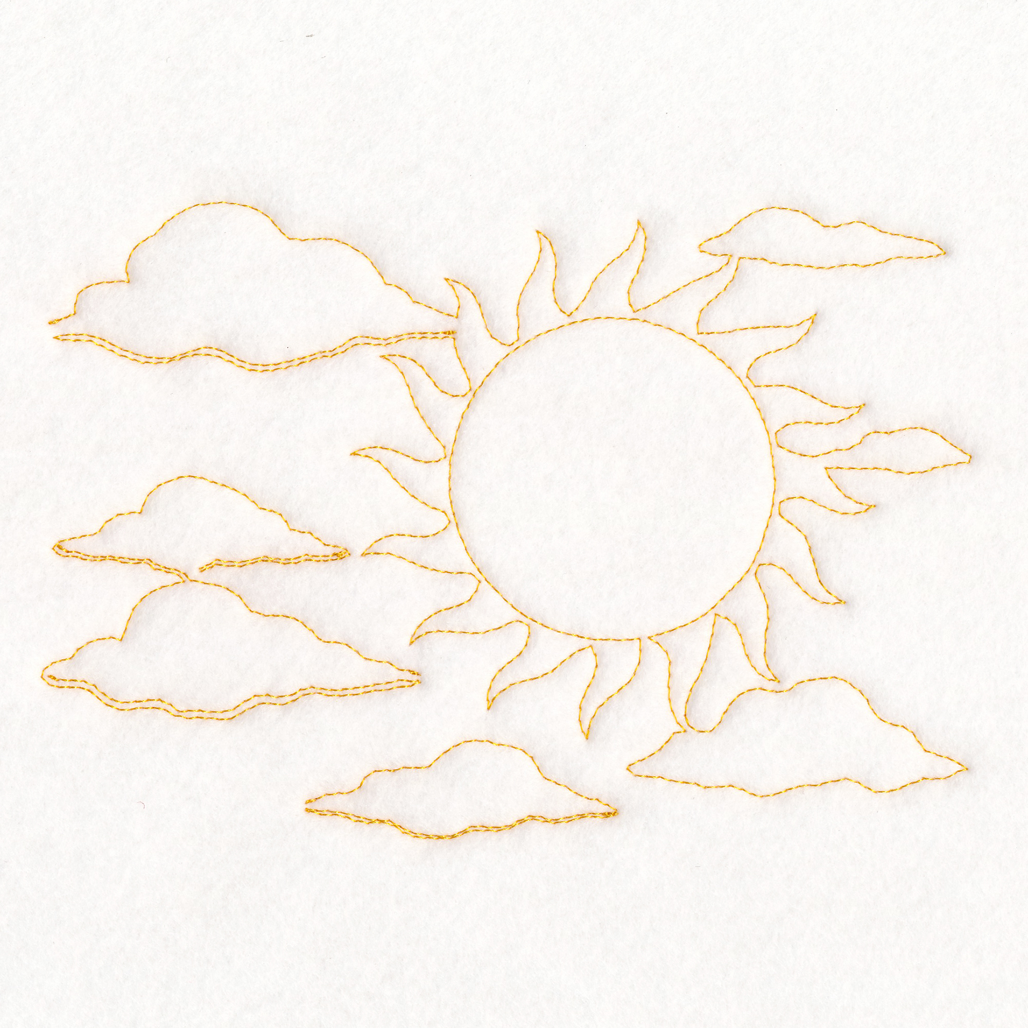 Simply Summer - Sun (Edge-to-Edge Quilting)